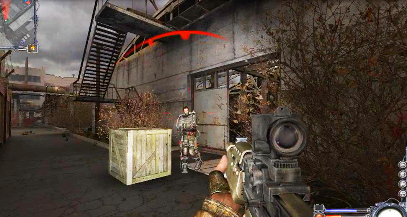 S.T.A.L.K.E.R.: Чистое небо.Зачищаем завод с отрядом Левши.По метке попадаем в Рыжий лес