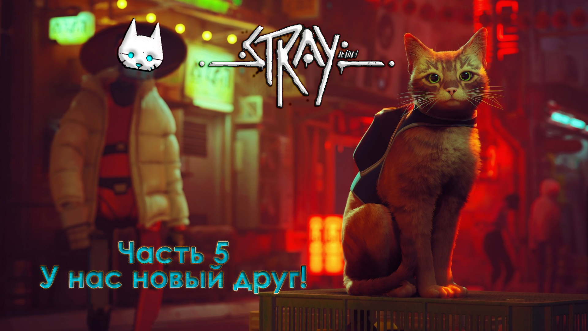 Stray. Часть 5. У нас новый друг!