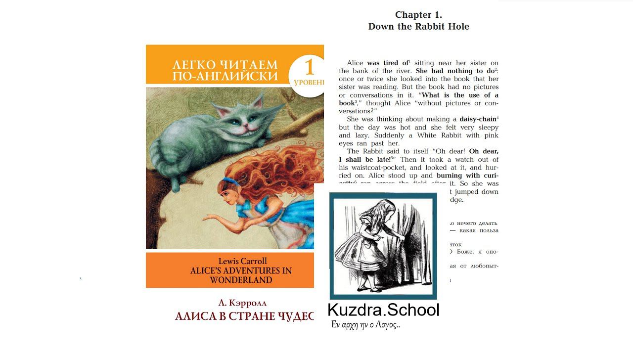 Alice's adventures in Wonderland. Chapter 1.Audio karaoke.