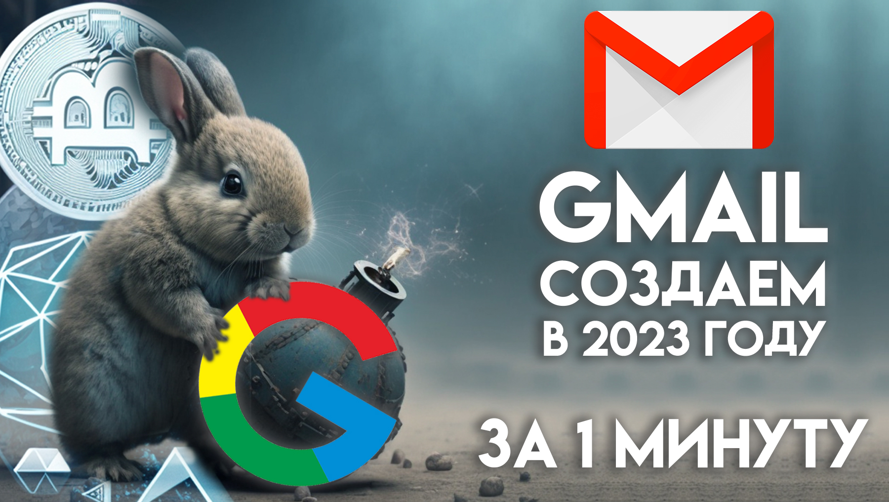 Создание Gmail почты в 2023 году. За 1 минуту!