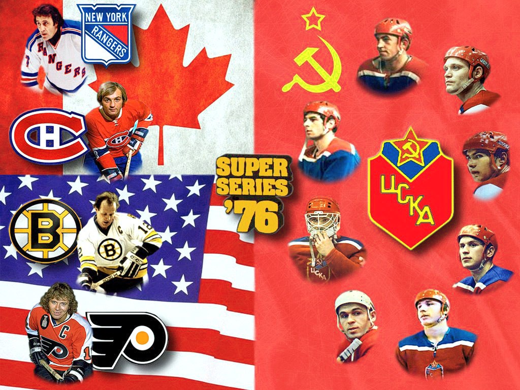 Филадельфия Флайерс-ЦСКА 1976. ЦСКА уходит с площадки.