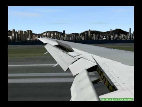 The flight from Koltsovo (USSS) in Kai Tak (VHHX)  Part 2: Landing at Kai Tak