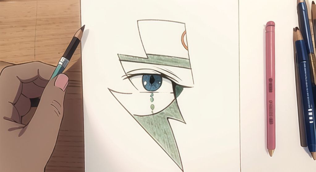 Как Легко рисовать | Как нарисовать глаз Какаши шаг за шагом