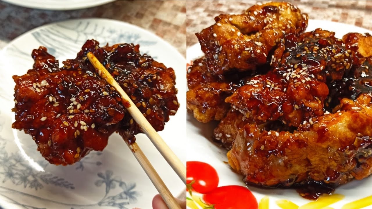 Хрустящая курочка по корейски.