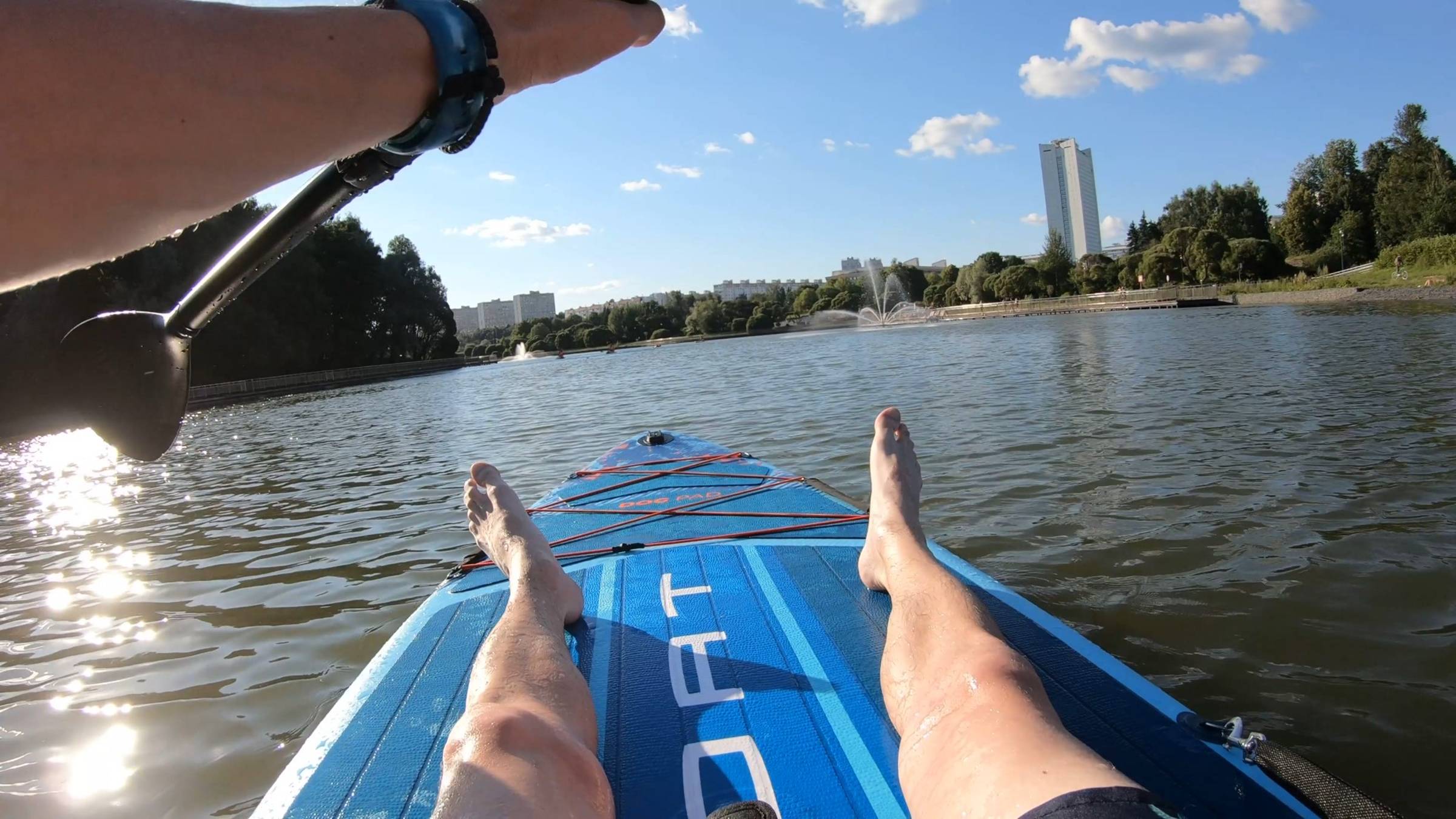 Сапборд/Сапборд-каяк Myboat sup/Зеленоград/Большой и малый городской пруд