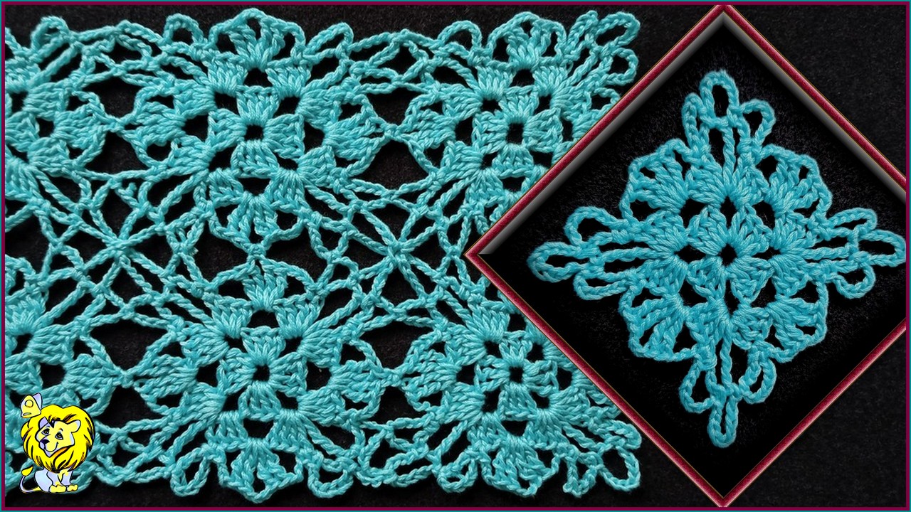 КВАДРАТНЫЙ МОТИВ КРЮЧКОМ