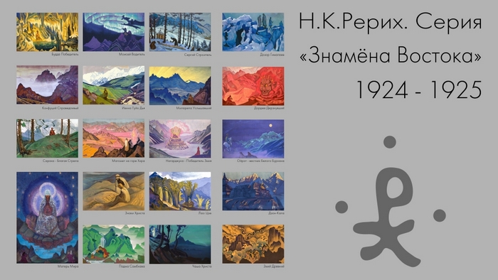 Н.К.Рерих. Серия Знамена Востока