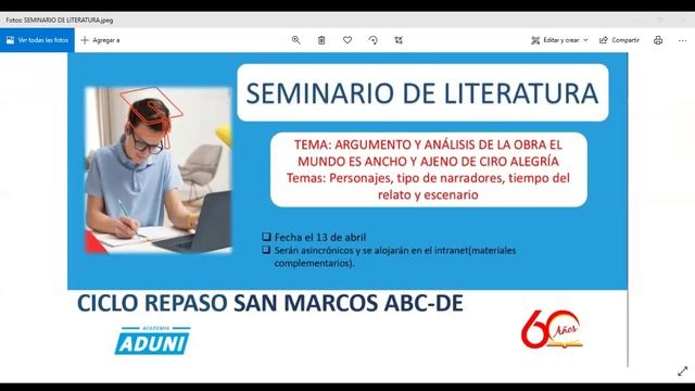 San Marcos REPASO INTENSIVO 2021 | Semana 06 Martes