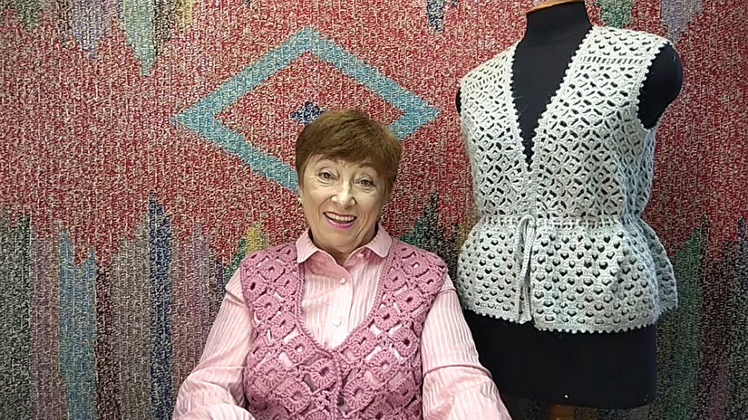 Жилет "Лунный свет". Мастер-класс по вязанию крючком от О. С. Литвиной.