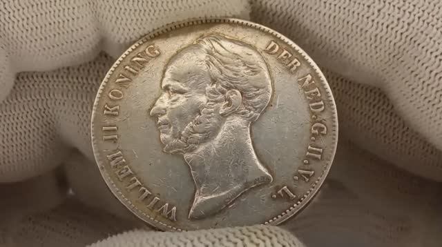 Нидерланды 2½ гульдена, 1849 года.