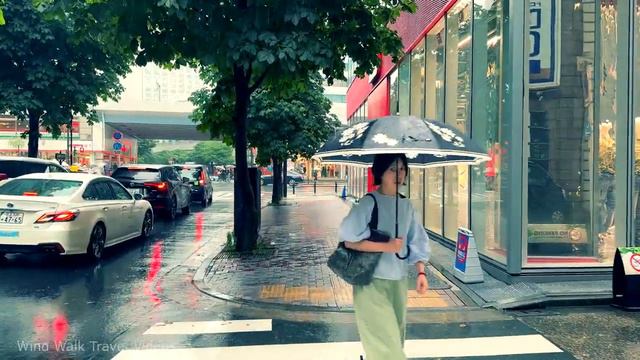 [4K] СИЛЬНЫЙ ДОЖДЬ в ТОКИО, ЯПОНИЯ