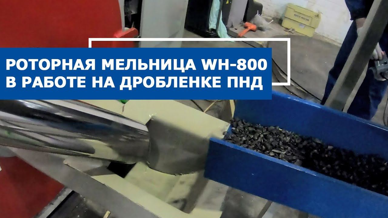 Мельница для пластика WH-800