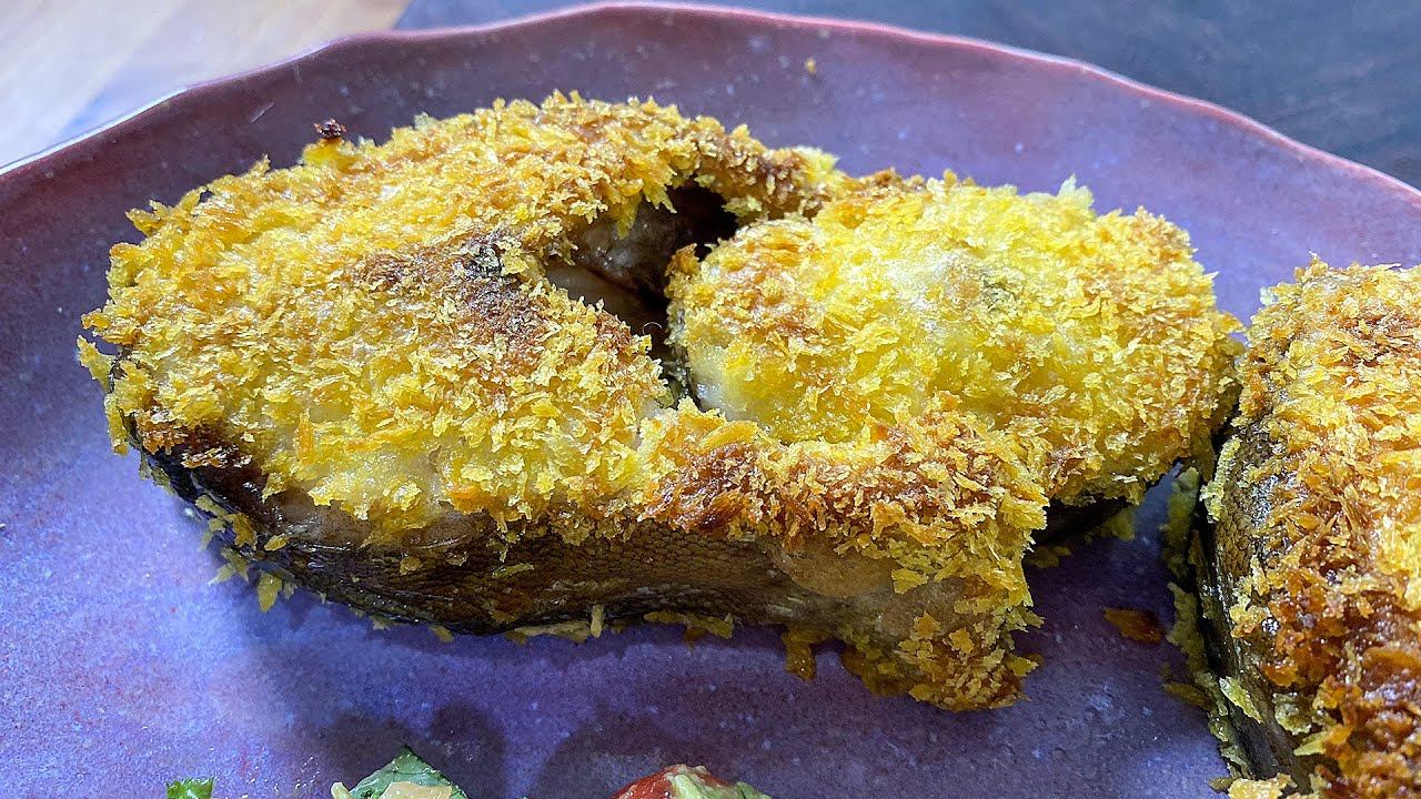 Это Топ!!! Рыба жареная с хрустящей корочкой и супер гарнир из гуакамоле.