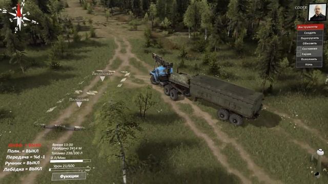 SpinTires 4 сезон 2 испытание Экзамен на права 6 ЭСТАКАДА УАЗ 300 ПРОВАЛИЛСЯ В Щ