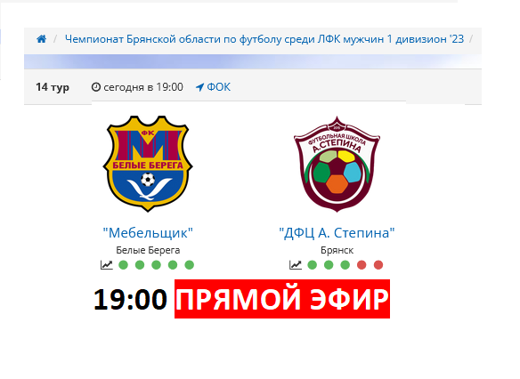 "Мебельщик" - "ДФЦ А. Степина" 2 тайм 10.07.23