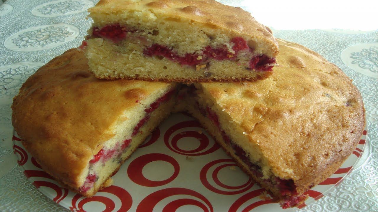 ПИРОГ СО СВЕЖЕЙ МАЛИНОЙ "МАЛИННИК"