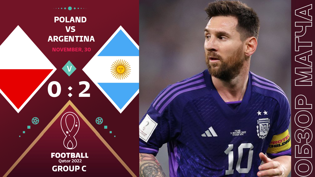 Польша 0-2 Аргентина Обзор Матча • Месси не забил Пенальти