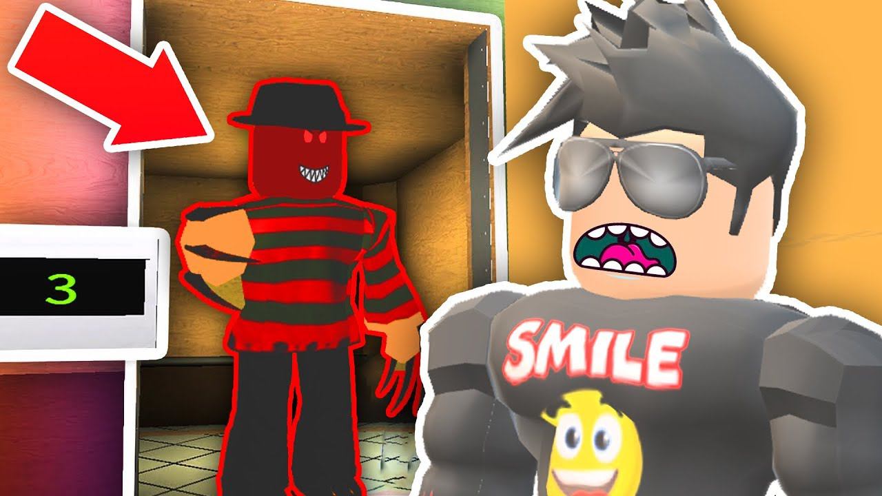 ВСТРЕТИЛСЯ С ФРЕДДИ КРЮГЕРОМ ЛИЦОМ К ЛИЦУ! СМАЙЛ ФРЕДДИ Страшный лифт РОБЛОКС! ROBLOX