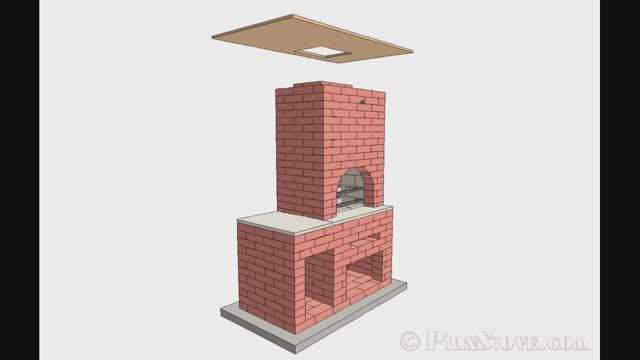 6x3 br-tl-st 2.0.0 - Проект барбекю из кирпича