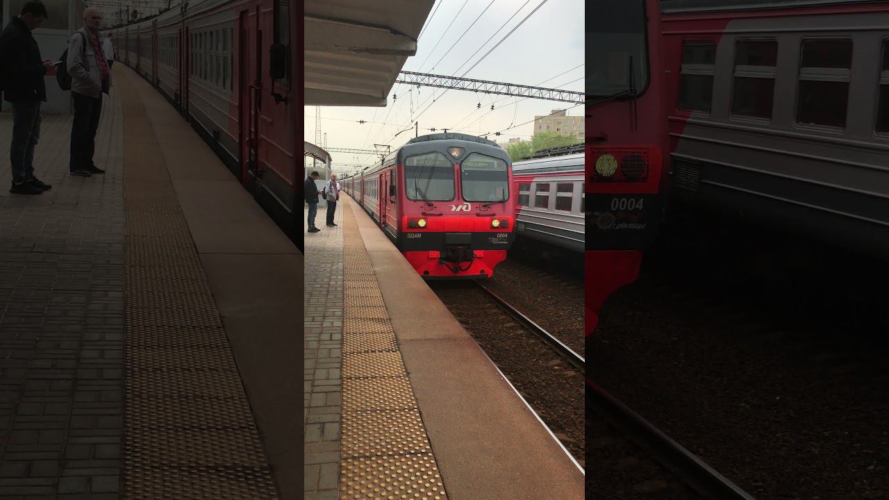 Два поезда ЭД4М #shorts