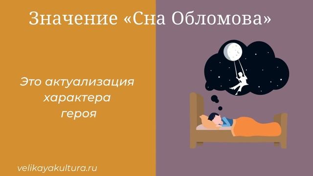 Сон Обломова - содержание, значение и роль главы