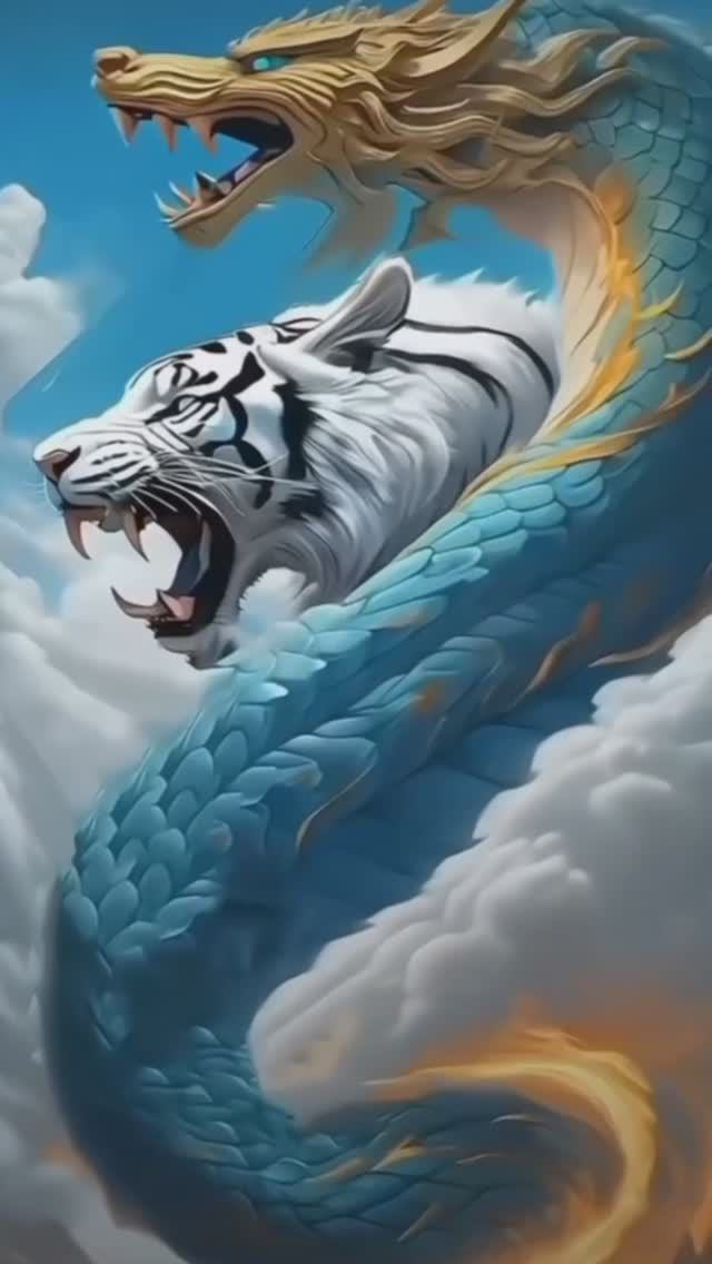 👁️🐉 Оптические иллюзии_Драконы_Тигр