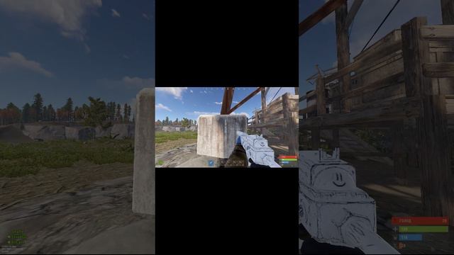 PVP 1 VS 4 в Раст / Rust #rust #раст #games #игры #Sma1le