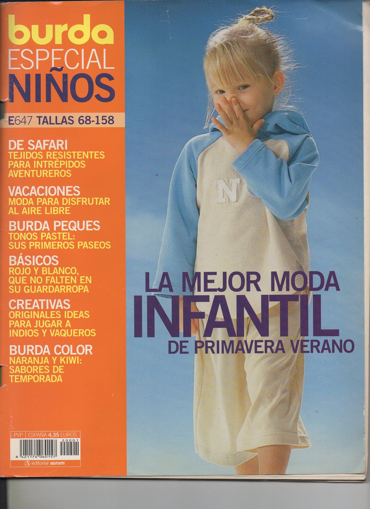 BURDA ESPECIAL NINOS E647 (Испания)  с детскими моделями для шитья - Обзор - Ирина-Рукоделие