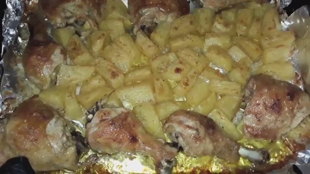 Курица в Чесночном Соусе. Просто и вкусно. / Ужин / Окорочка