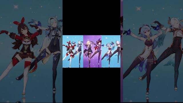 Ganyu Shenhe Eula Amber, Mona Fischl #GenshinImpact #MMD #eula #amber #mona #fischl #Ganyu #Shenhe