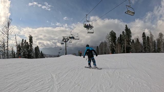 Сноуборд, драйв, снег и скорость Сочи 2024