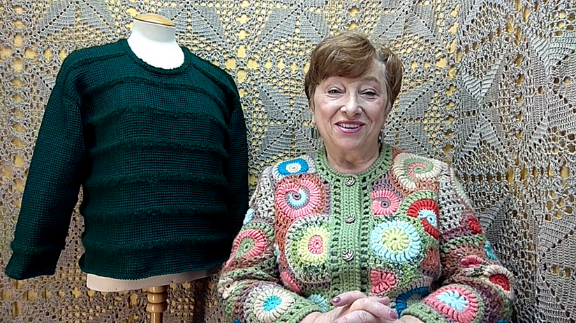 Свитер "Измайлово". Мастер-класс по вязанию крючком от О. С. Литвиной.