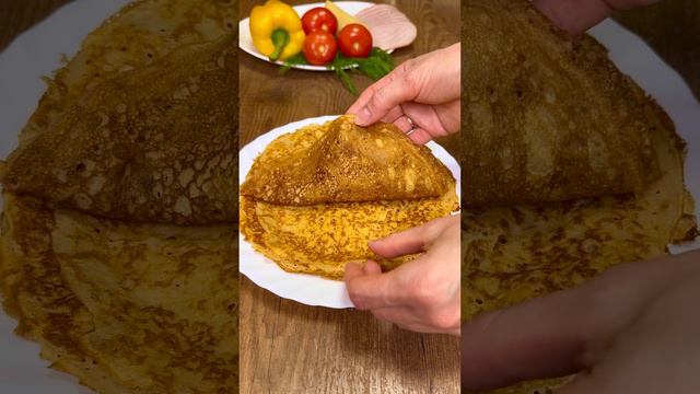 Таких блинов вы точно не пробовали #закуска  #блины  #быстро