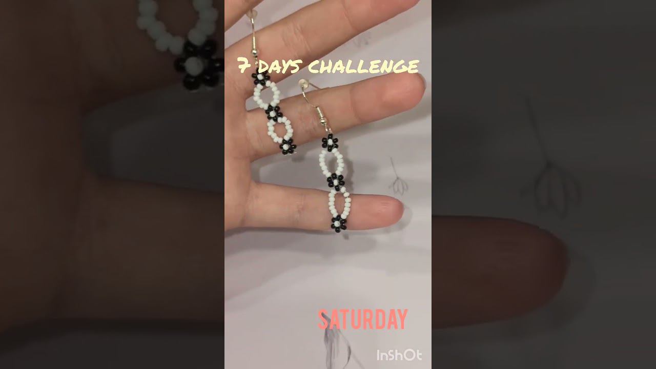 Серьги «Flora» 7 days challenge Saturday (6 день) #бисер #бисероплетение #серьги #7dayschallenge