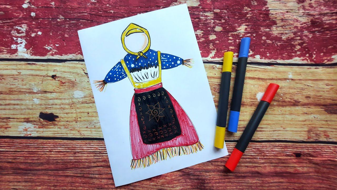 Мастер-класс  Рисуем Масленицу  Скетчинг маркерами