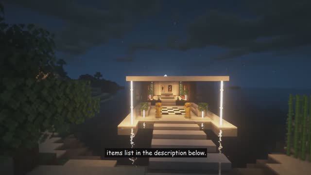 Майнкрафт (Minecraft) - Как построить современный пляжный домик