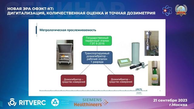 Метрологическое обеспечение измерения активности медицинских радионуклидов.