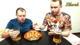 Приготовили с братульцом необычную закуску к ПЕННОМУ! Всего 3 ингредиента  СЫР, МЯСО И КРЕВЕТКА