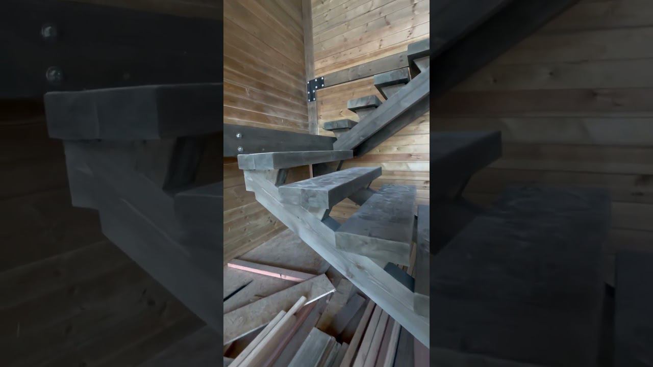 Спроектировал лестницу , давно такую хотел себе в #barnhouse