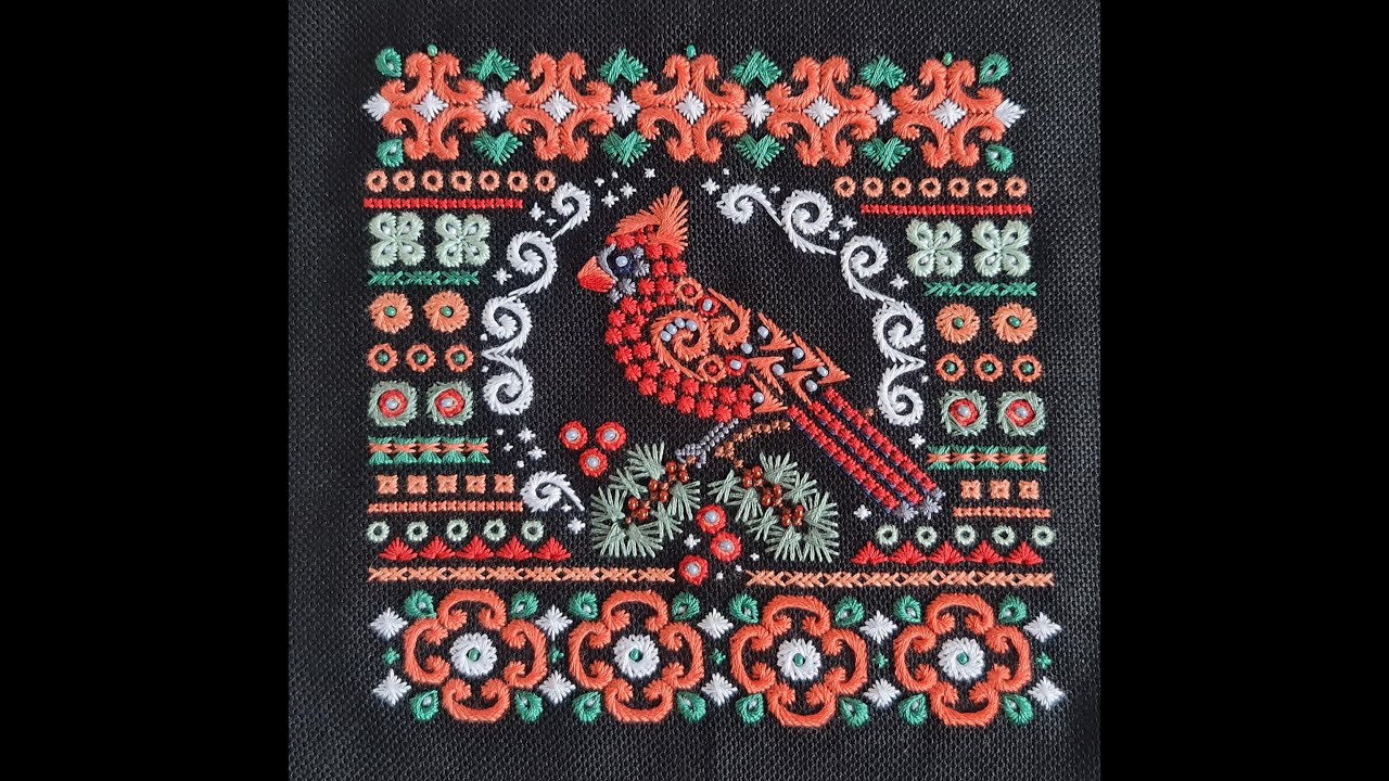 3. Красный Кардинал от ТМ Панна (PANNA). Готовая работа