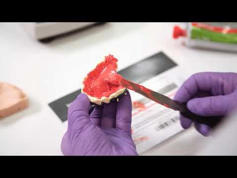 Функциональный оттиск. Изготовление оттиска  с беззубой челюсти с помощью oxasil Mucosa