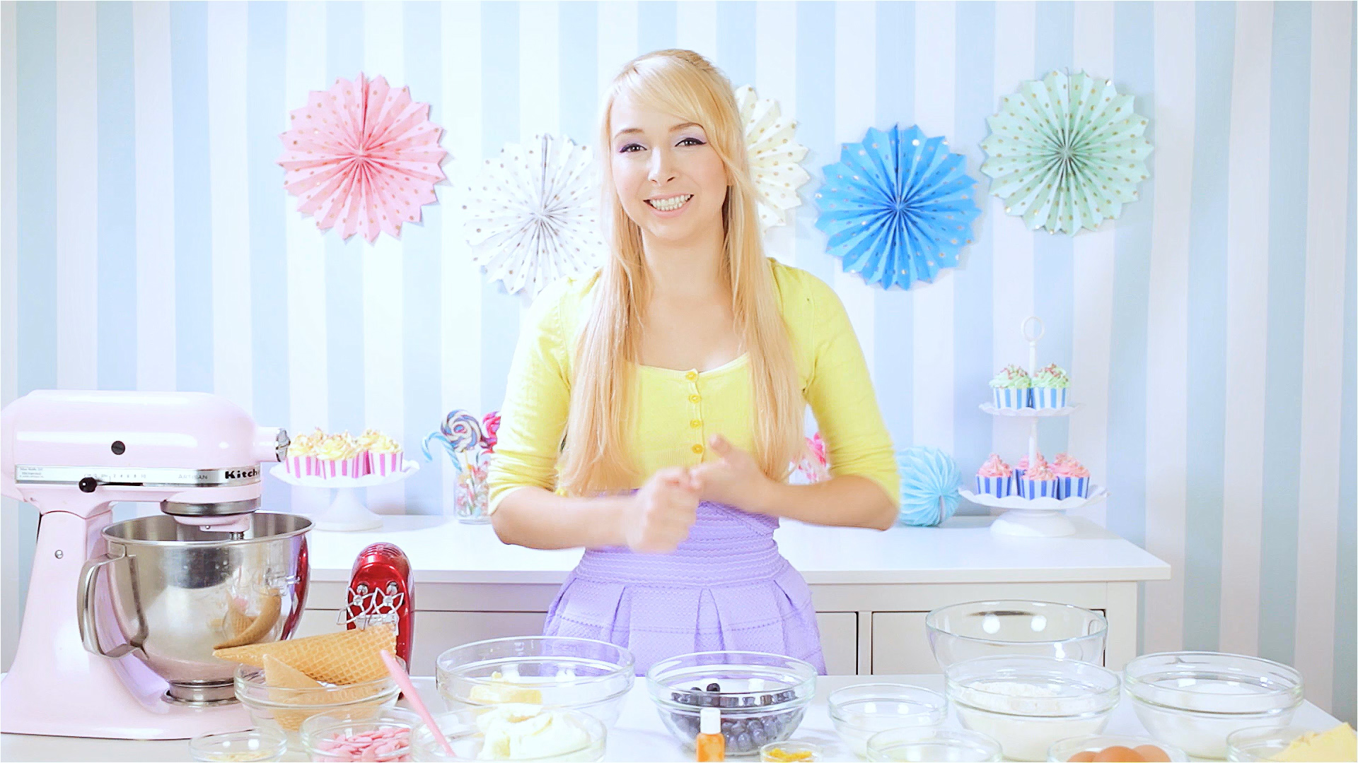 Сладкая вата 10 торт с голубикой и лимоном