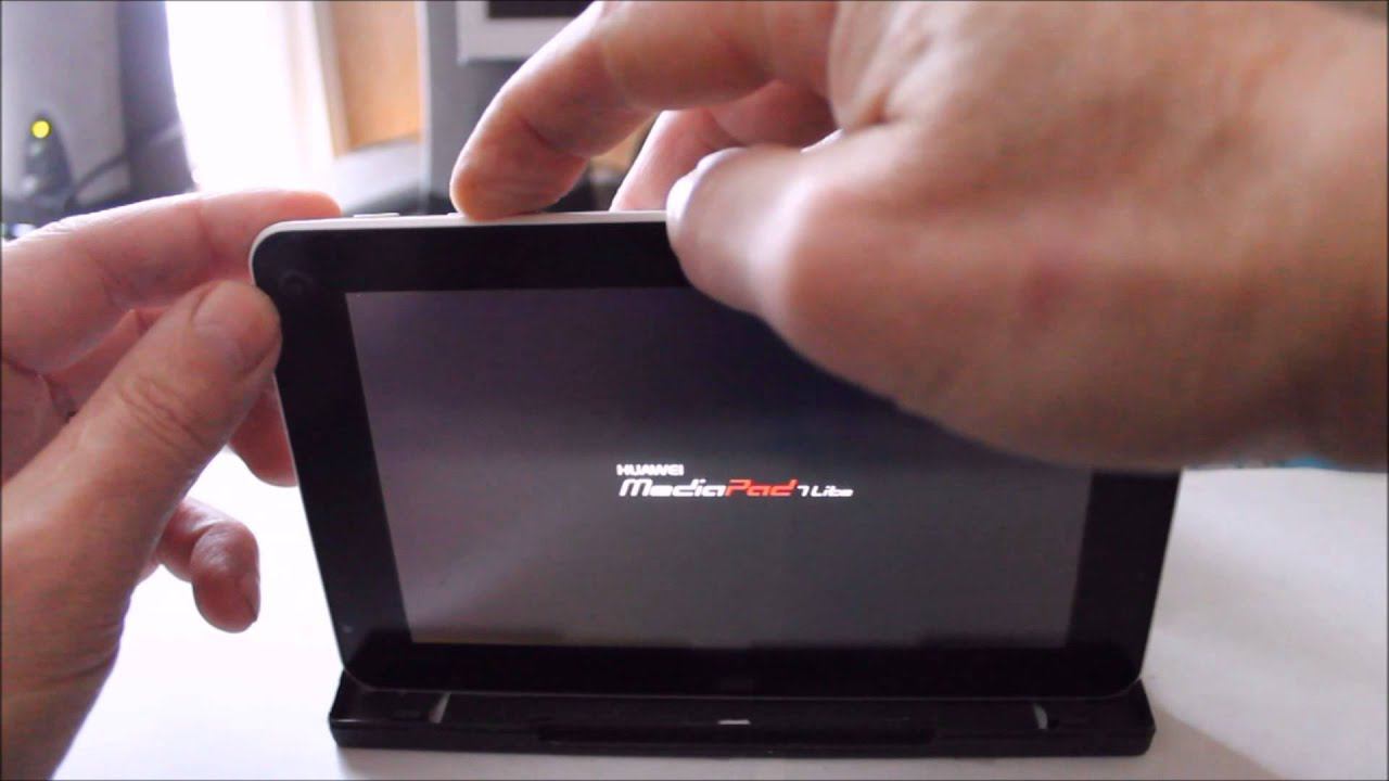 Huawei MediaPad 7 Lite -  делаем Hard Reset (сброс к заводским настройкам)