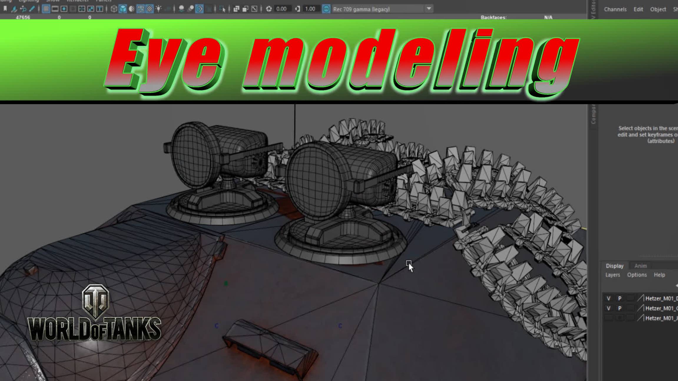 Как делал мультик Грильнокио (S.17) - Speed Modeling глаза для танка [ ♫ ]