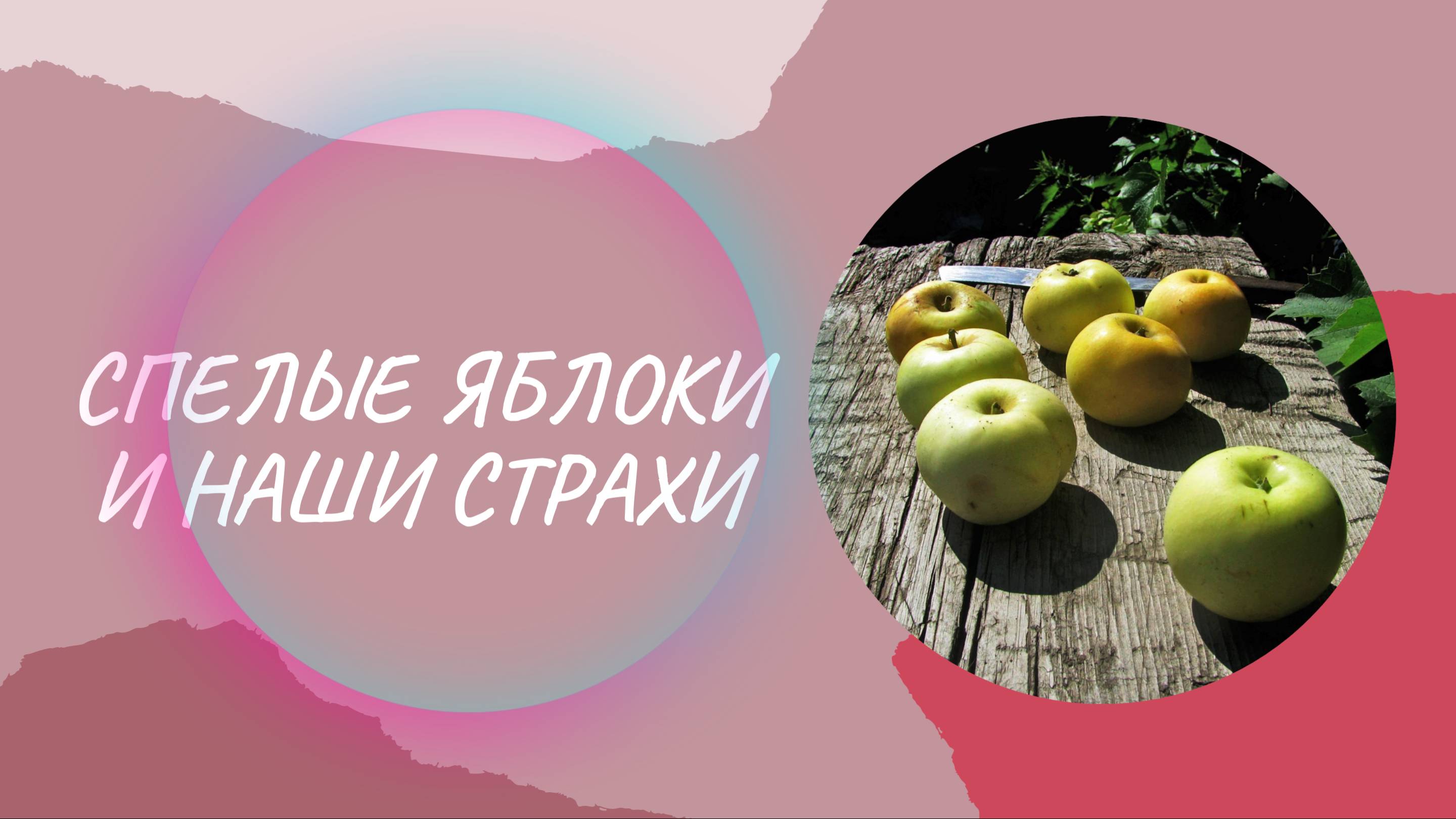 Спелые яблоки и наши СТРАХИ