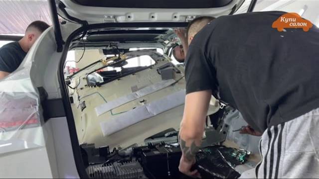 INFINITI QX55 | шумоизоляция | шумка | замена лобового стекла