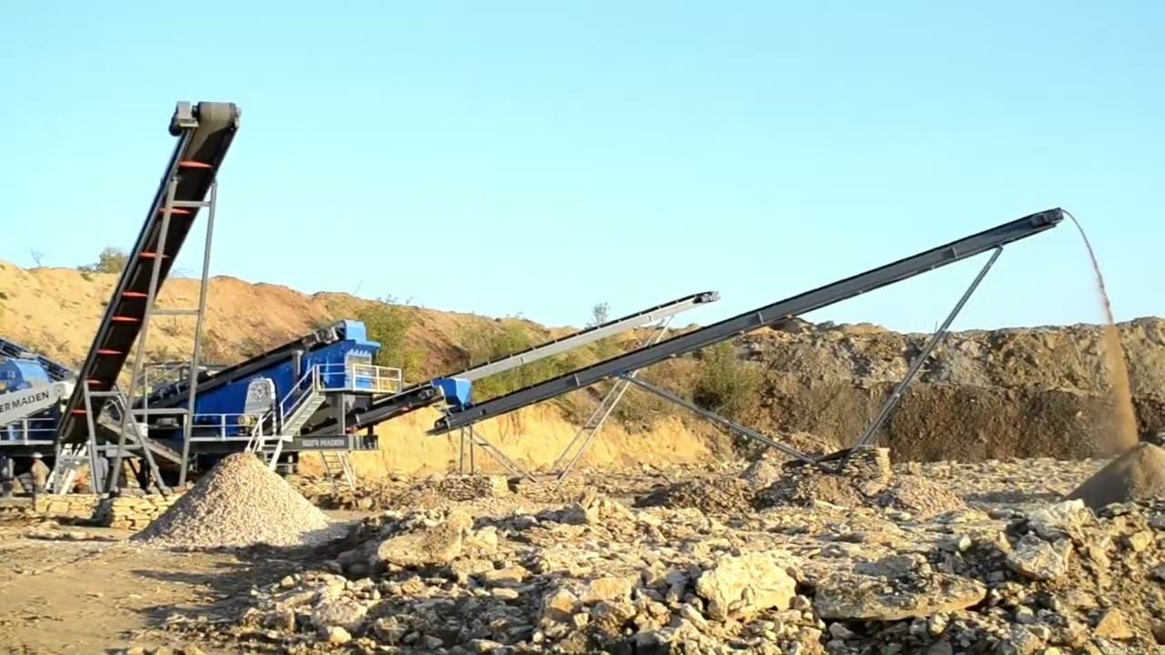 Мобильный дробильный комплекс с щековой и роторной дробилкой