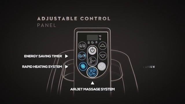 Надувной СПА бассейн Ibiza AirJet, 180х180х66 см, BestWay 60015