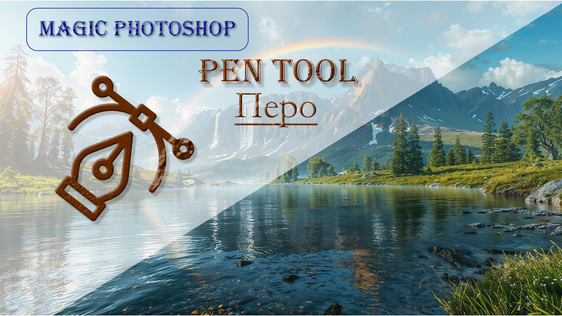 Перо.  Векторные инструменты в Photoshop. Часть 1