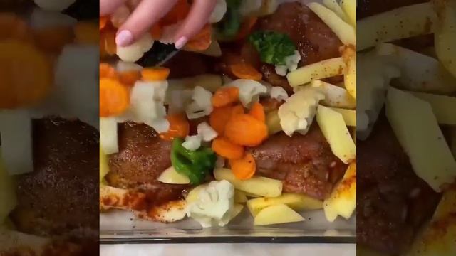 Курочка с овощами